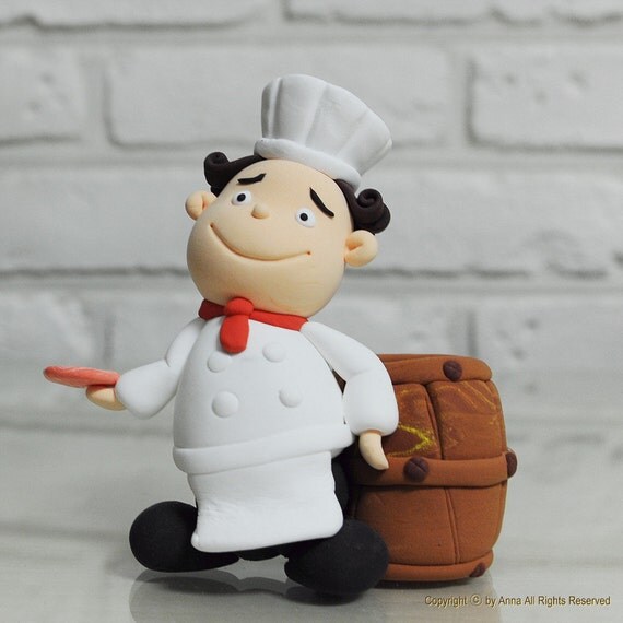 Items similar to Chef theme cake topper Decoration Gift on Etsy
