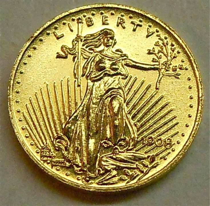Saint Gauden's Miniature 22k Solid Gold Coin