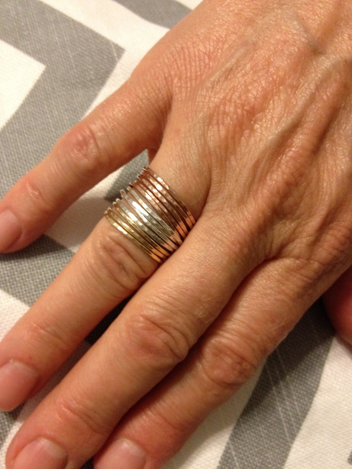 Tower of Hanoi Stackable Rings in Gold-filled by SisterLucy