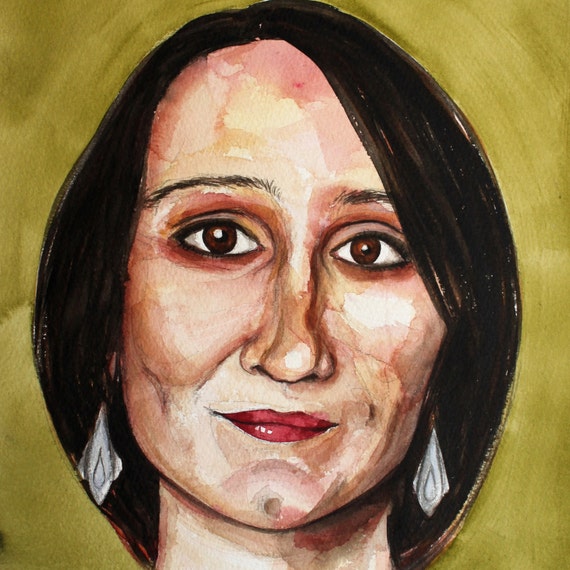 Elena Original Water Colour Portrait Painting by FrancescaWhetnall ...