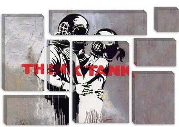 Blur Think Tank Album Cover by Banksy Canvas Art by iCanvasART