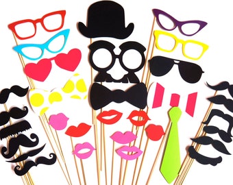 Valentine's Day Photo Booth Props 20 piece set by TheManicMoose
