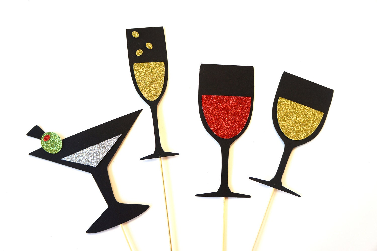 Photo Booth Props Drinks Collection Set of 4 Photobooth
