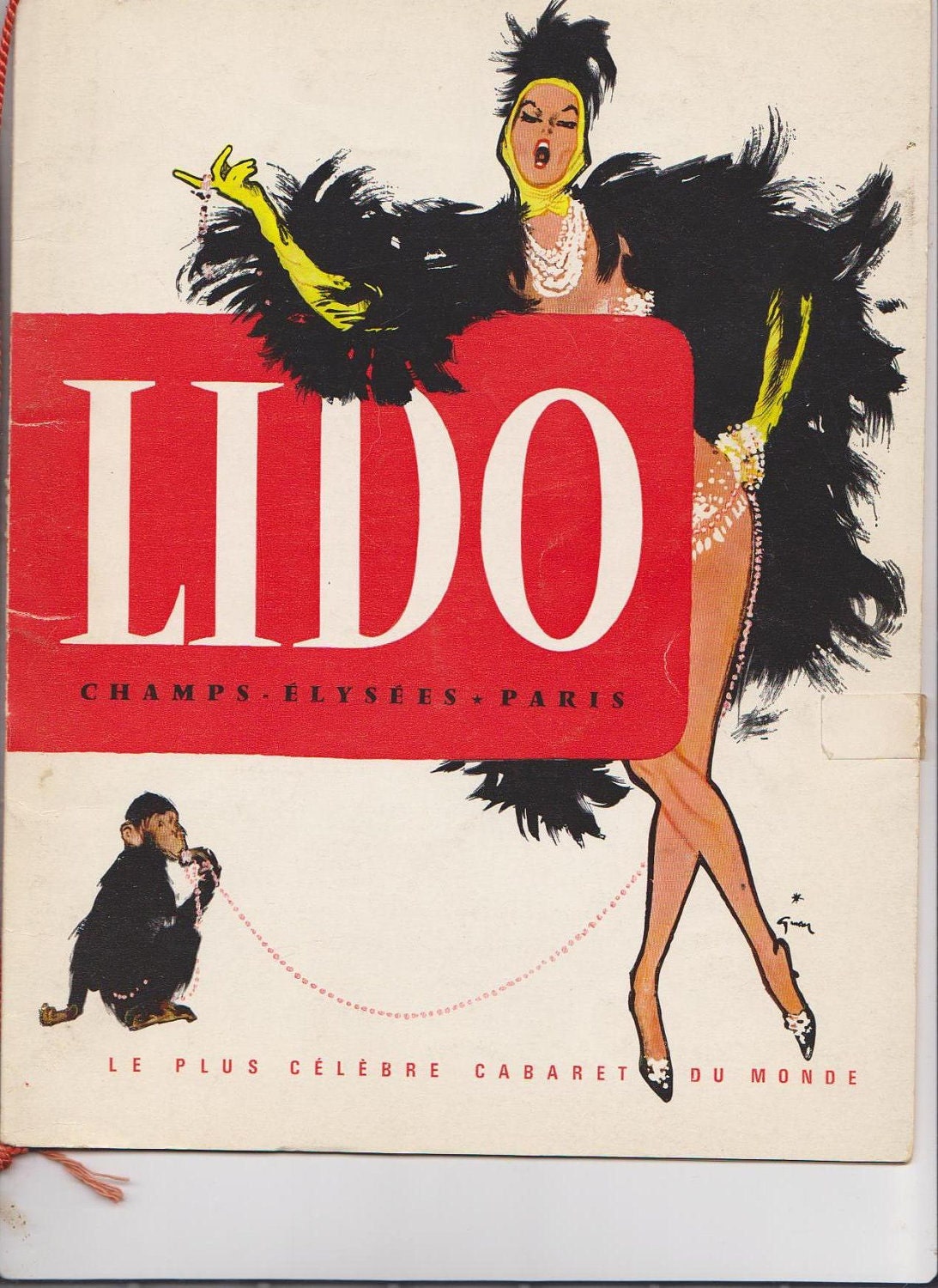 Lido Paris Nightclub Souvenir Program 1961