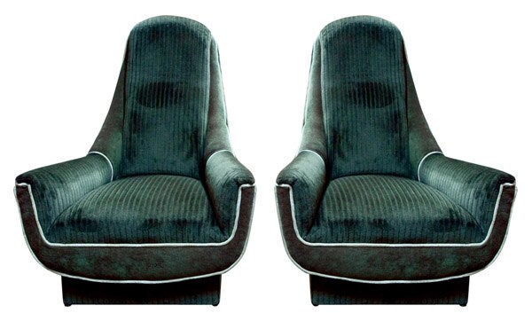 Pair of 60s High Back Chairs – Haute Juice