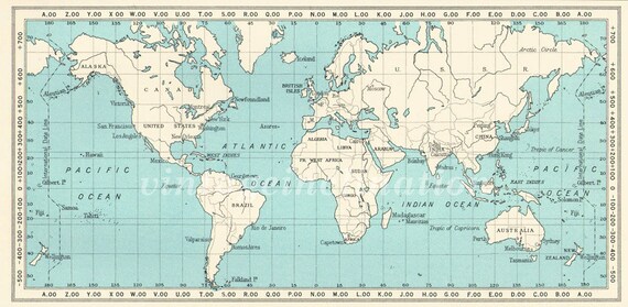 Map Of The World In 1950 - United States Map