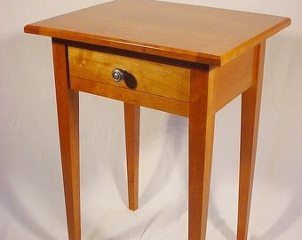 Shaker Style End Table made of solid cherry with a Unique top