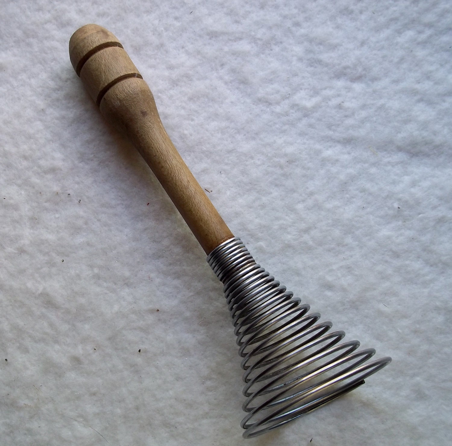Vintage Wire Whisk with Wooden Handle