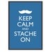 Mustache Keep Calm and Carry On Poster Keep Calm and