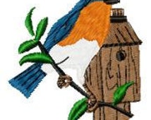 Popular items for bluebird embroidery on Etsy