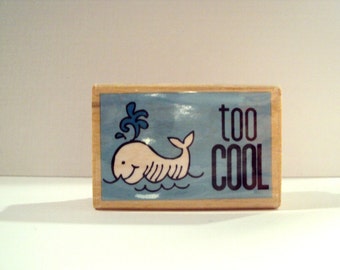 Whale rubber stamp | Etsy