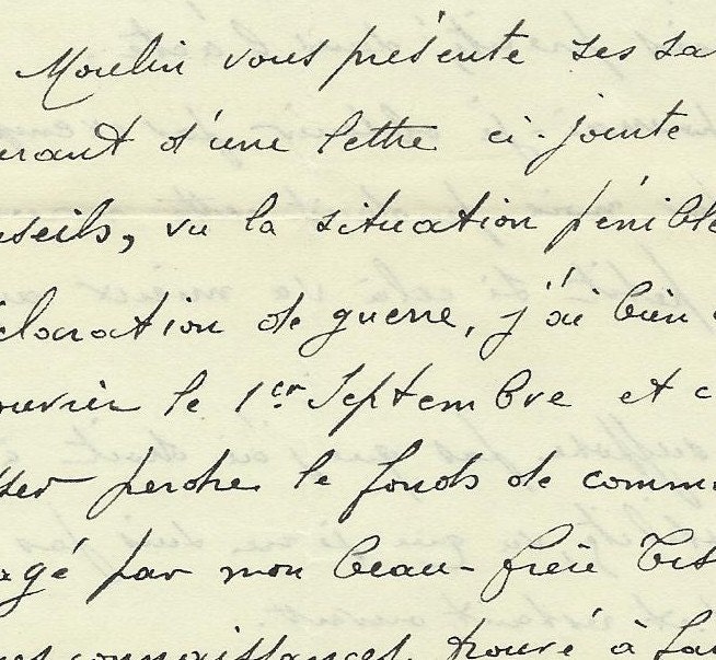 1930s 50s 3 Antique French Handwriting Letters for