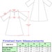 PDF sewing pattern-women-3/4 Sleeves Dress-Size:XS SM