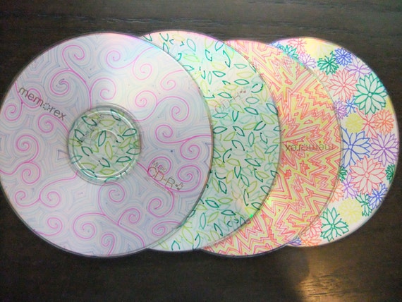 Decorated Blank CDs set of 4