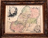 Items similar to Holy Land 12 Tribes Map Print of a 1759 Map on ...