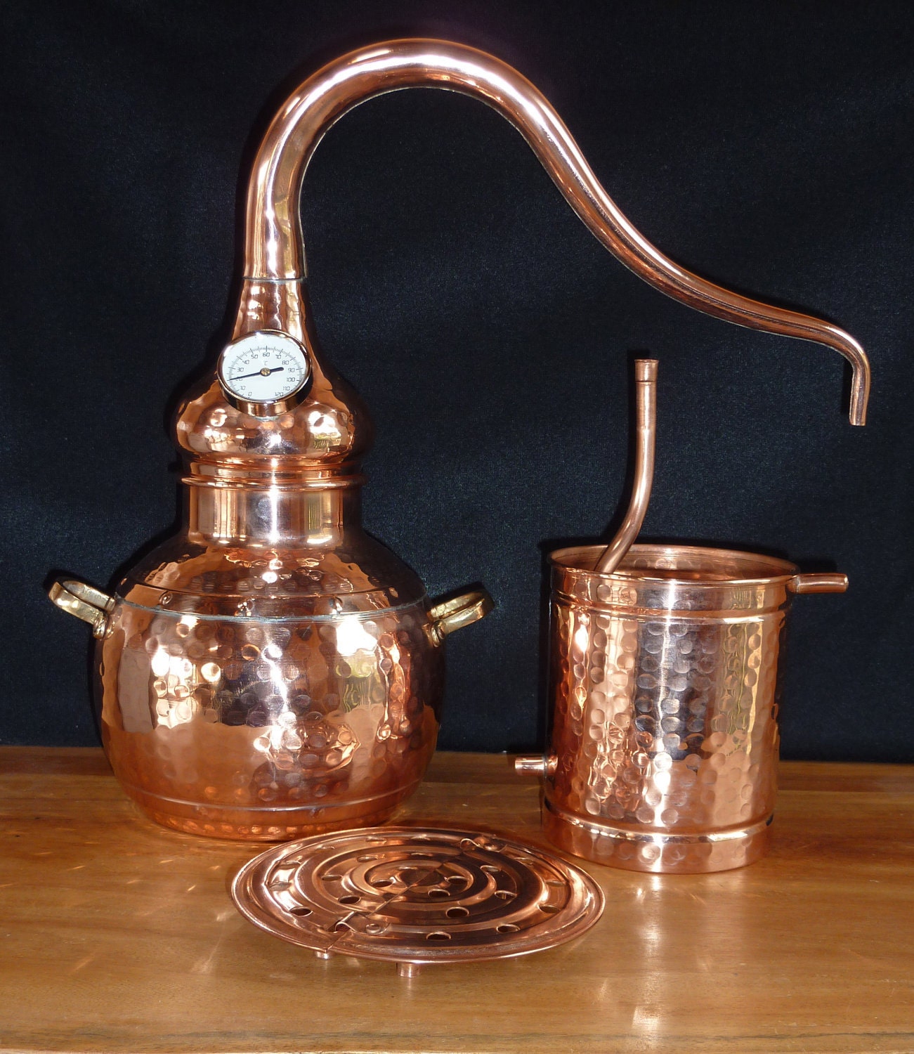 Copper Alembic Still 3 Liter for Home Gardens