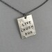 LIVE LAUGH RUN Running Necklace Running Jewelry