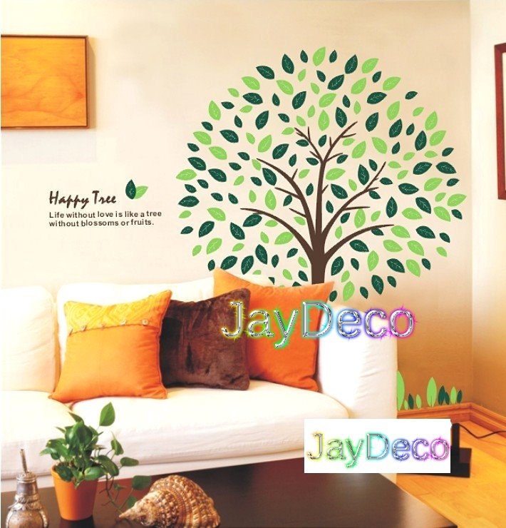 New Vinyl Tree Wall Decals Tree Removable Wall Stickers by JayDeco