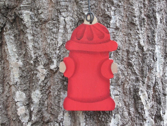 Christmas Tree Ornament Fire Hydrant OCD5
