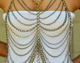 Two Faced Shoulder Chain Chain