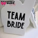 Photobooth Props White Team Bride & Team Groom by LovinglyMine