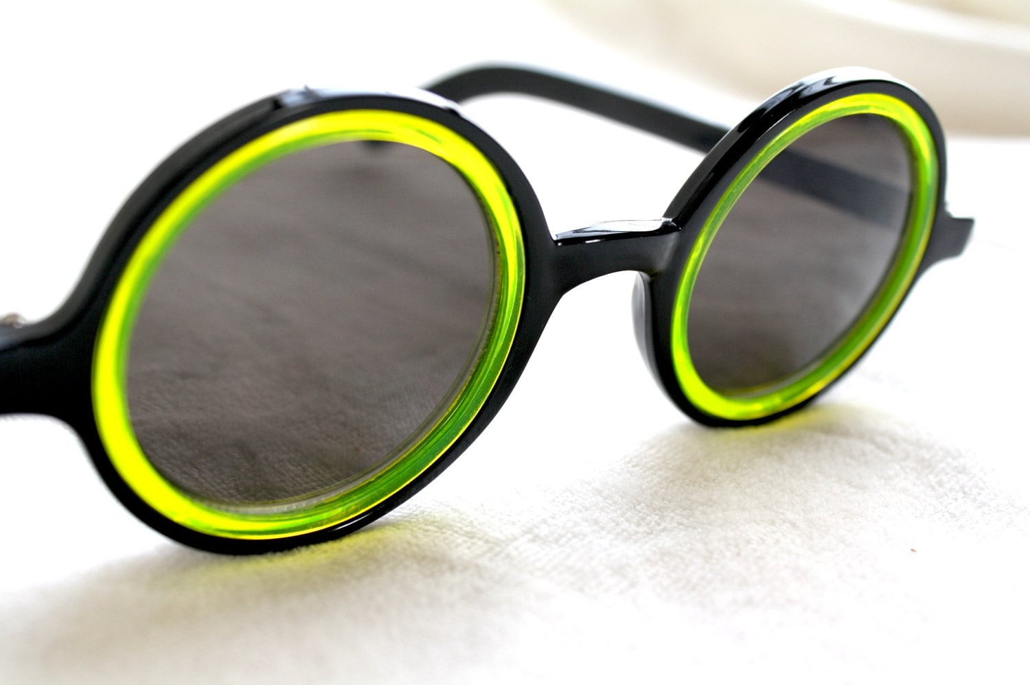 Funky Neon Circular Lennon Sunglasses