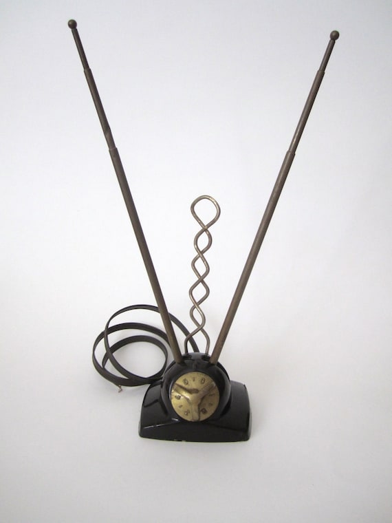 Vintage 1950s TV Television Antenna Rabbit Ears
