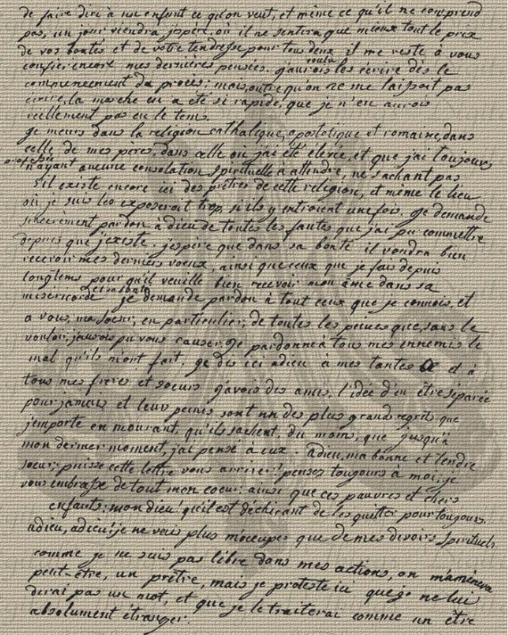 Items similar to French Script Words Calligraphy Digital Download for ...