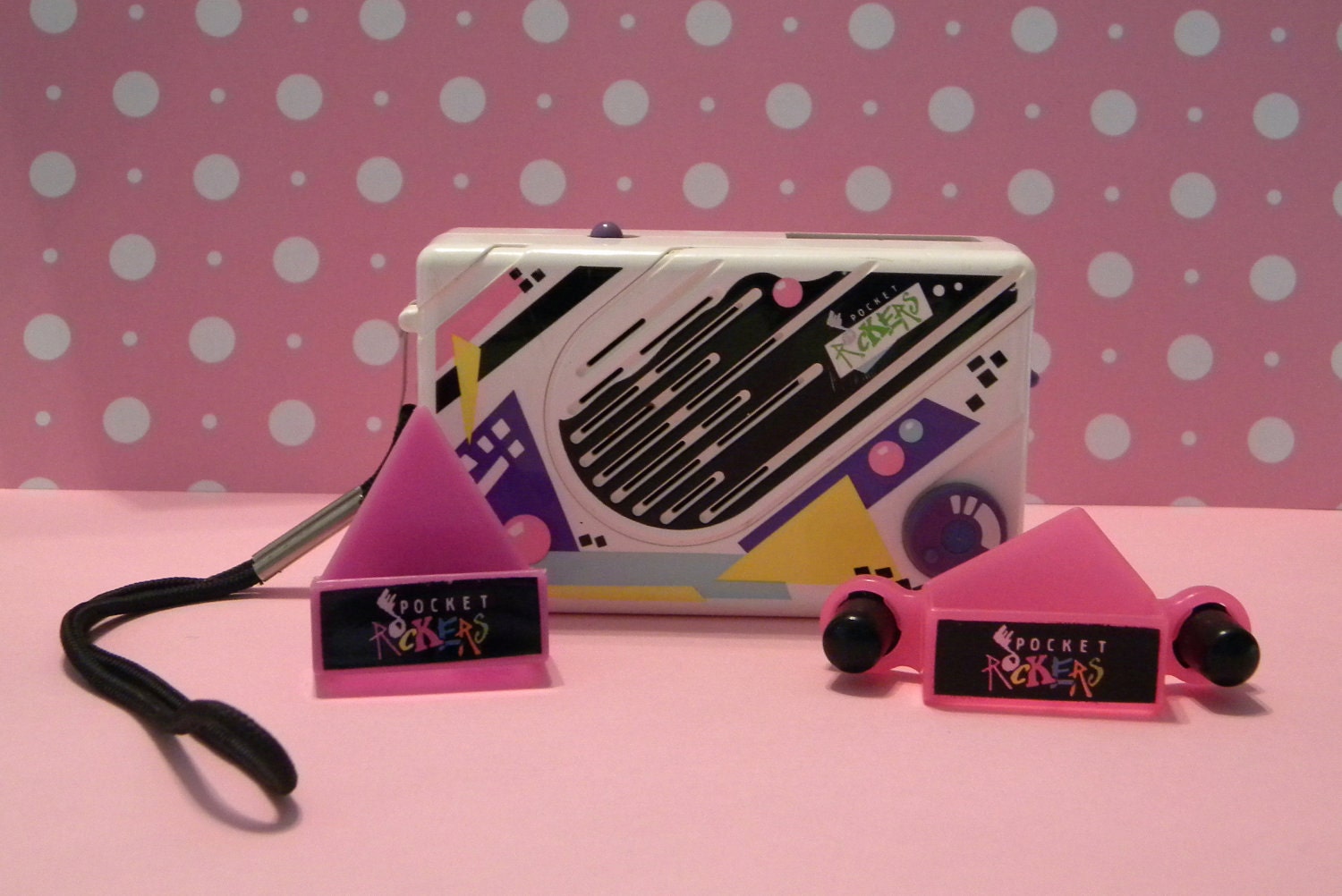 Vintage 1980's Fisher Price Pocket Rockers Mini Cassette