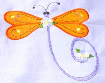 Dragonfly Applique CROCHET PATTERN PDF Detailed Photos