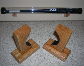 Horizontal Baseball bat holder DESKTOP display by CustomDisplays