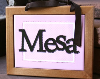 Personalized Picture Frame with Baby Name & Birth Details