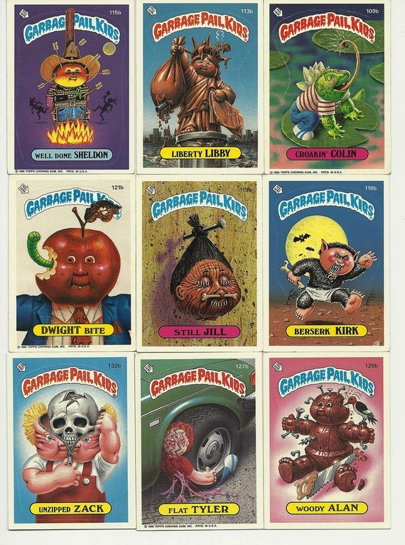 80s Garbage Pail Kids 20 Topps Trading Cards 1986 Paper