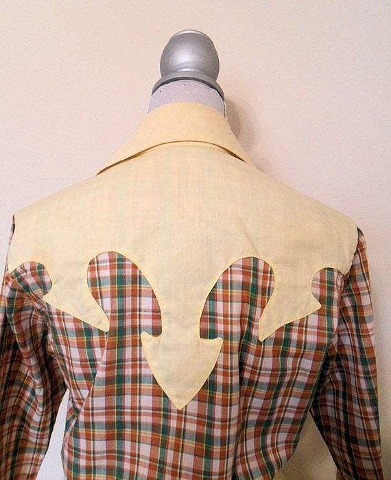 Western Square Dance Costume RockabillyYellow and Brown