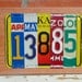 POKER ROOM custom recyled license plate wall art sign by