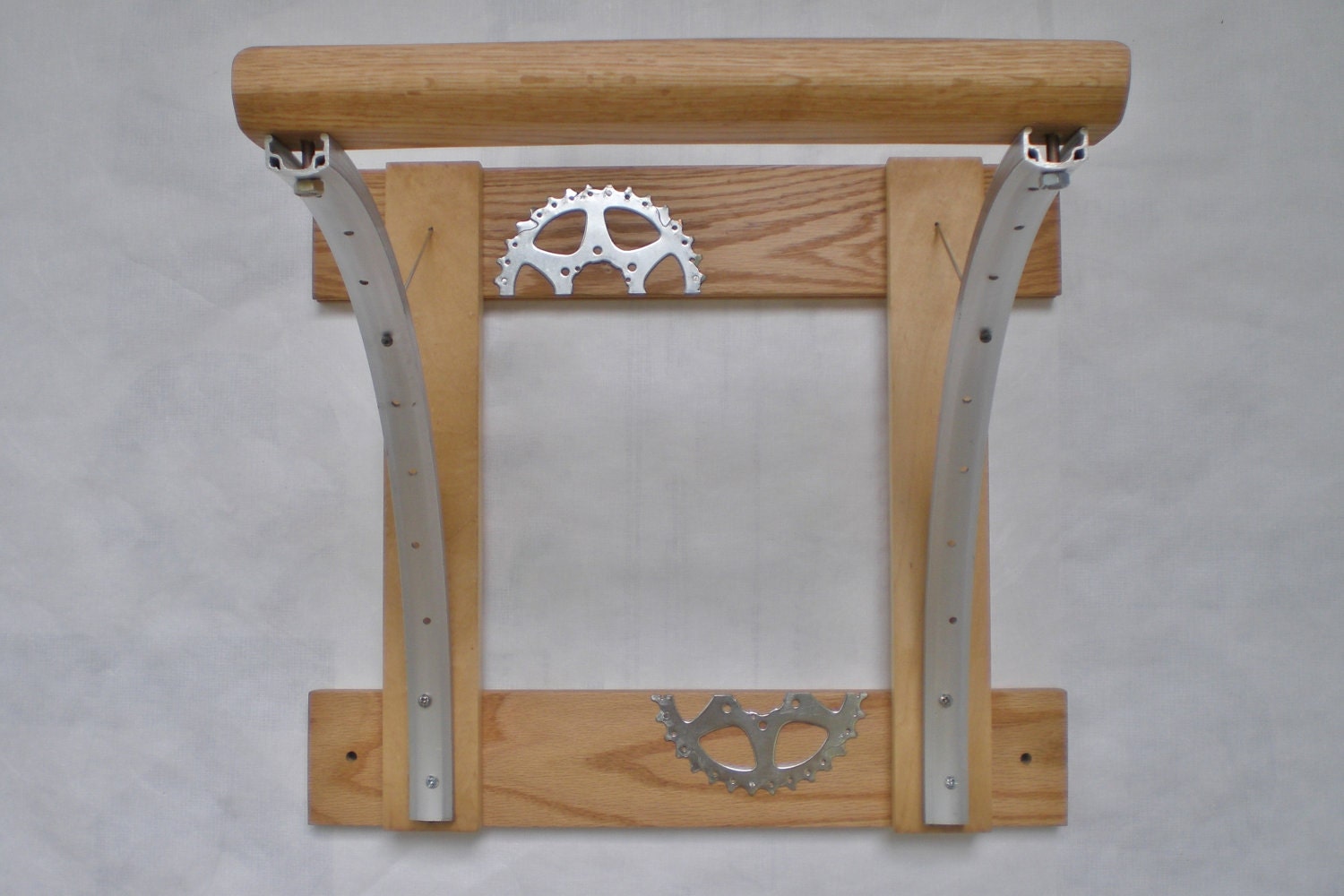 Bicycle Rack Reclaimed Wood and Recycled by Winterwomandesigns