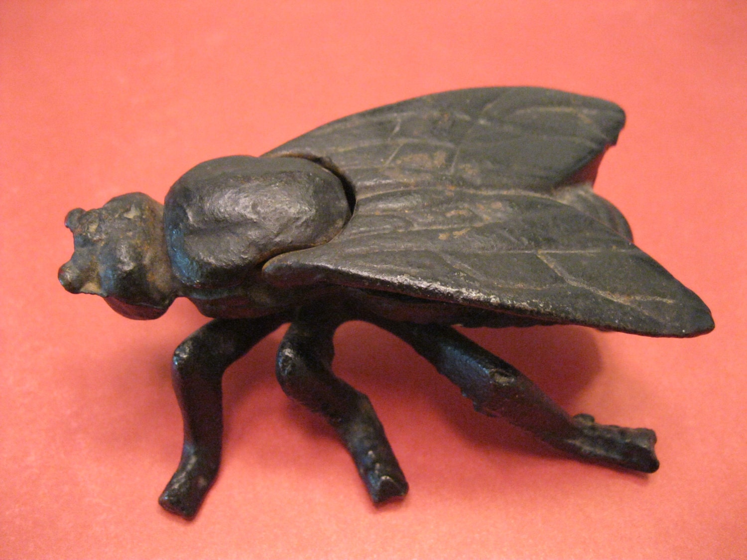 RESERVED Cast Iron Fly Match Safe