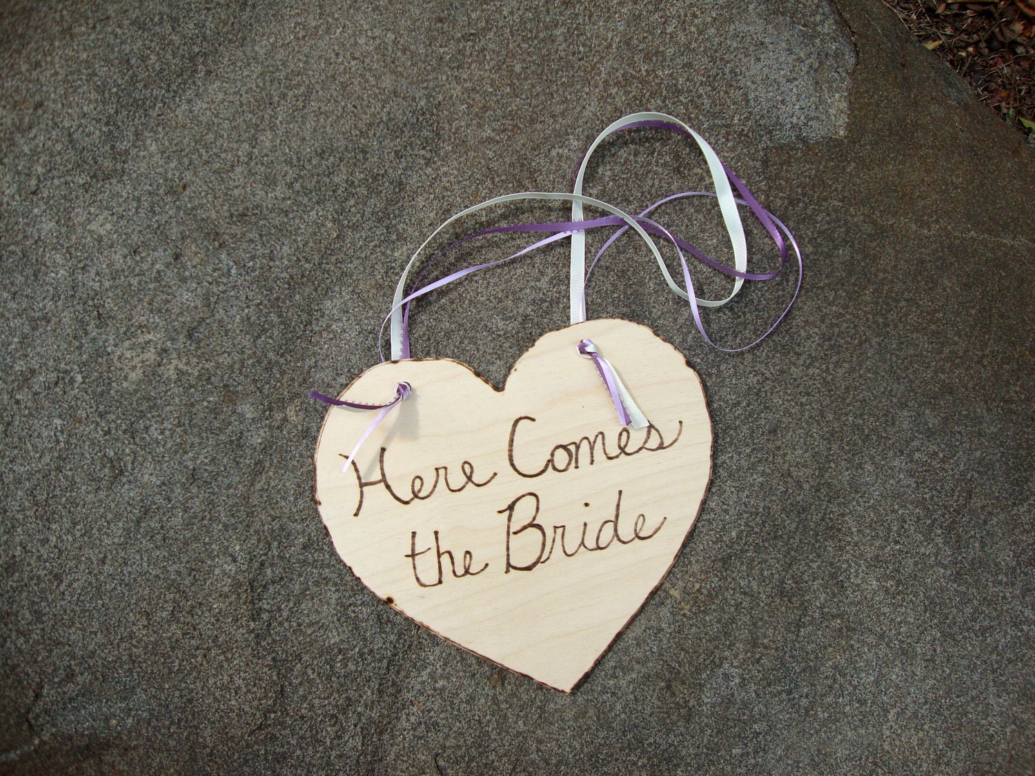 Here Comes the Bride sign by BostonStreetBoutique on Etsy