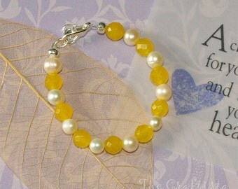 Ruby Personalized Birthstone Baby Bracelet July