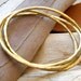 Gold Stack Bracelet set of 3 bracelets hammered by AyalaVitkon