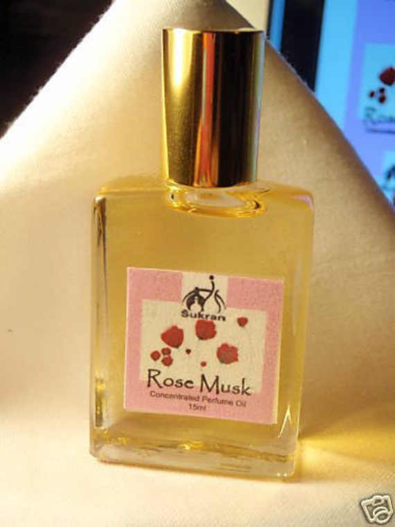 ROSE MUSK Concentrated Perfume Oil 15ml Attar of Fresh Cut