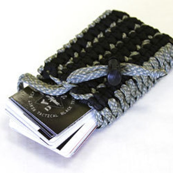 Paracord wallet and cardholder by TacticalBlackRDS on Etsy