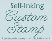 Return Address Stamps and Custom Rubber Stamps by RemarkableStamps