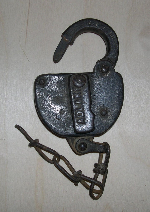 Adlake Railroad Lock Atlantic Coast Line by DuftonsTreasures