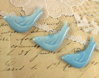 Ceramic blue birds | Etsy