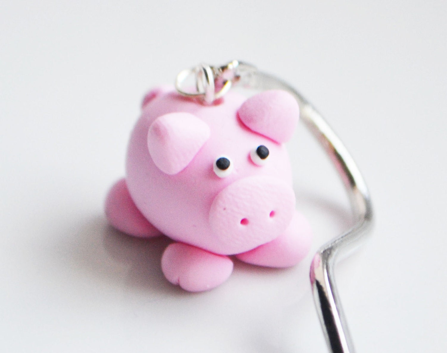 Pig Bookmark Fimo Polymer Clay by ClaytimeDesignsUK on Etsy