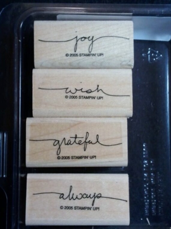 Small Script Stamp Set by Stampin Up