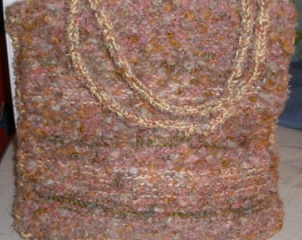 Unique hand knit purse related items | Etsy