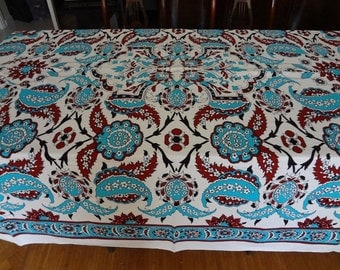Any 3 large rectangle tablecloths with traditional Turkish design and ...