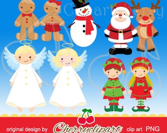 Cute Playful Penguins digital clipart for-Personal and